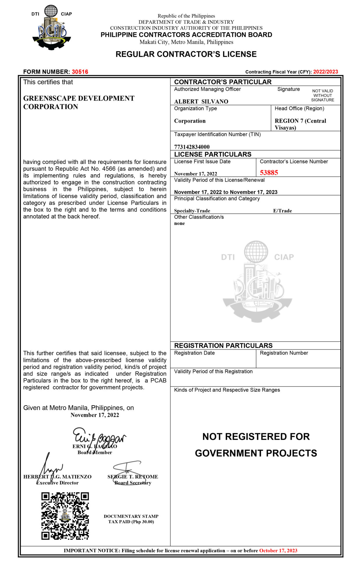 Licenses & Accreditations - Residential and Commercial Building ...