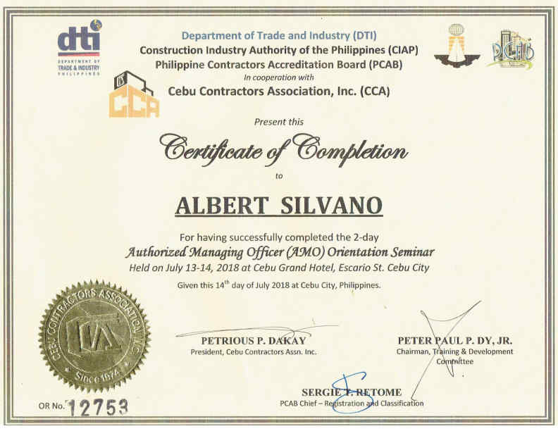 Licenses & Accreditations - Residential and Commercial Building ...